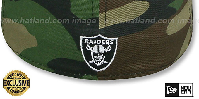 Las Vegas Raiders NFL TEAM-SCRIPT Army Camo Fitted Hat