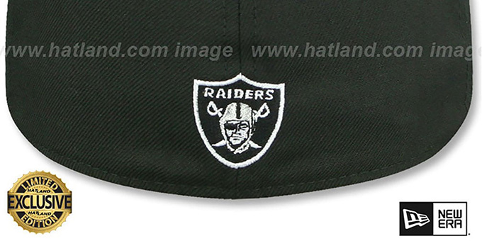 Las Vegas Raiders NFL TEAM-SCRIPT Black Fitted Hat