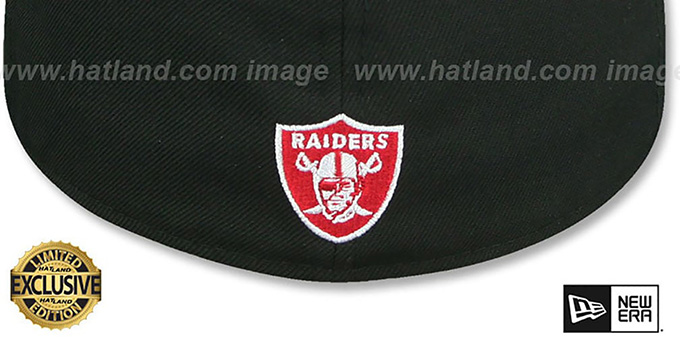 Las Vegas Raiders NFL TEAM-SCRIPT Black-Red Fitted Hat
