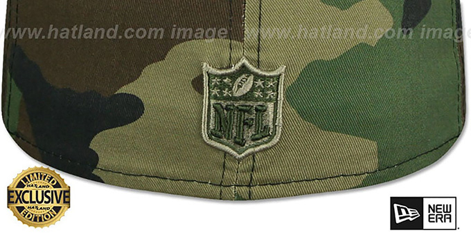 Las Vegas Raiders RAIDER-NATION Army Camo-Tan Fitted Hat