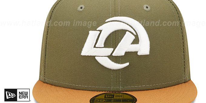 Los Angeles Rams 2T COLOR PACK Olive-Tan Fitted Hat