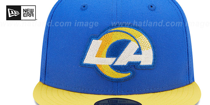 Los Angeles Rams LETTERMAN SIDE-PATCH Fitted Hat by New Era