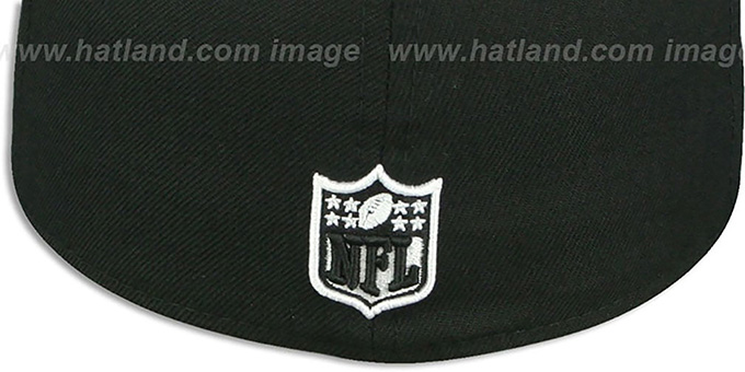 Los Angeles Rams SCRIPT TEAM-BASIC Black-White Fitted Hat