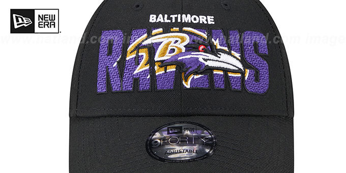 Baltimore Ravens 2023 NFL DRAFT 940 SNAPBACK Black Hat