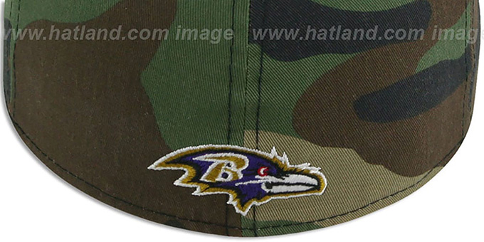 Baltimore Ravens ALT MARYLAND-FLAG Army Camo Fitted Hat