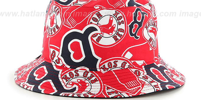 Boston Red Sox BRAVADO BUCKET Hat by Twins 47 Brand