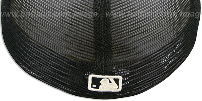 Boston Red Sox ZEBRA ANIMAL-FUR MESH-BACK Fitted Hat