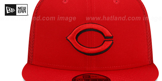 Cincinnati Reds BATTING PRACTICE TRUCKER Red Fitted Hat