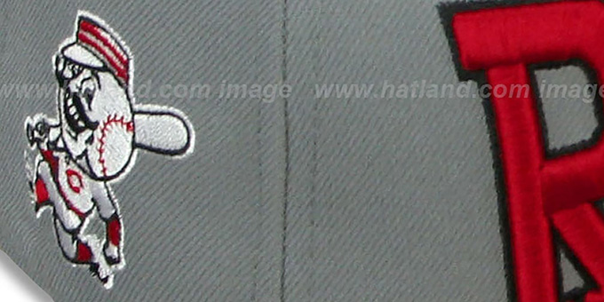 Cincinnati Reds PRO-ARCH Grey-Red Fitted Hat by New Era