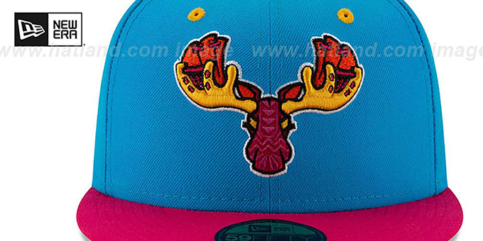 Portland Sea Dogs COPA Blue-Pink Fitted Hat by New Era
