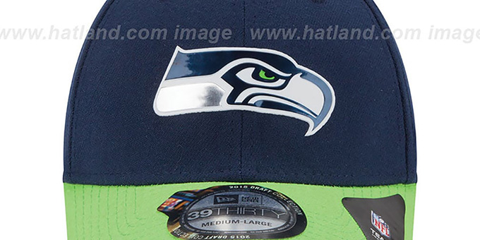 Seattle Seahawks 2015 NFL DRAFT FLEX Hat by New Era
