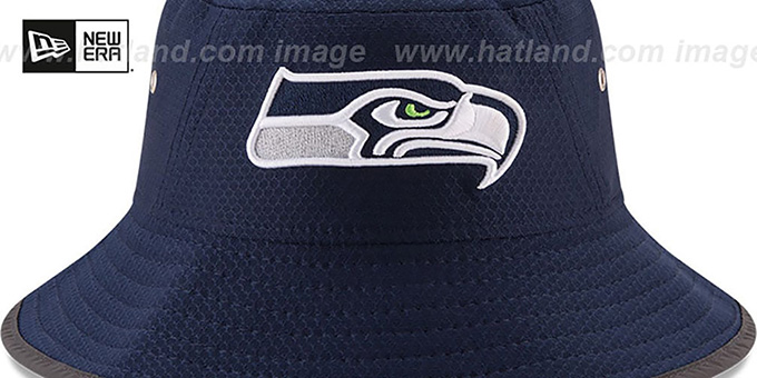Seattle Seahawks 2017 NFL TRAINING BUCKET Navy Hat