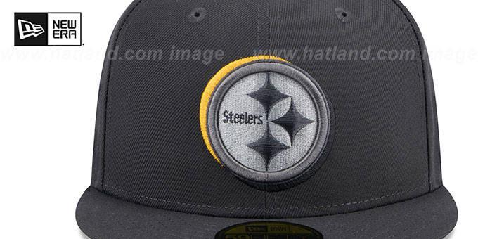 Pittsburgh Steelers 2024 ONSTAGE NFL DRAFT Grey Fitted Hat