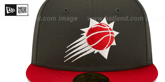 Phoenix Suns 2T COLOR PACK Charcoal-Red Fitted Hat