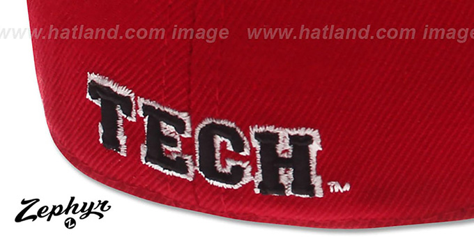 Texas Tech DH Fitted Hat by ZEPHYR - red