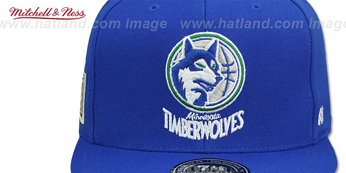 Minnesota Timberwolves HWC SIDE-PATCH Royal Fitted Hat