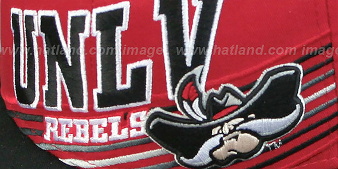 UNLV STILL ANGLIN SNAPBACK Red-Black Hat by New Era UNLV STILL ANGLIN SNAPBACK Red-Black Hat by New Era
