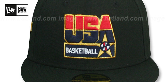 USA Basketball DREAM TEAM Black Fitted Hat by New Era