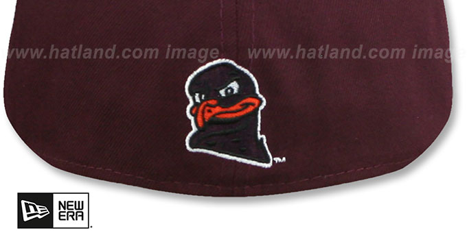 Virginia Tech NCAA TEAM-BASIC Maroon Fitted Hat by New Era