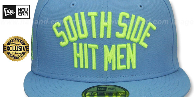Chicago White Sox SOUTHSIDE HITMEN PATCH-BOTTOM Sky-Yellow Fitted