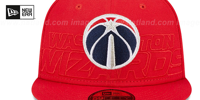 Washington Wizards 2023 NBA DRAFT Red Fitted Hat by New Era