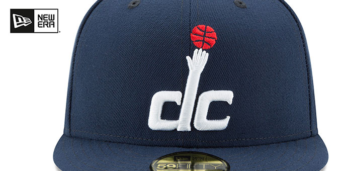 Washington Wizards NBA TEAM-BASIC Navy Fitted Hat by New Era