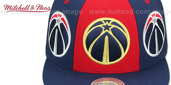 Washington Wizards TRIPLE STACK SNAPBACK Red-Navy Hat