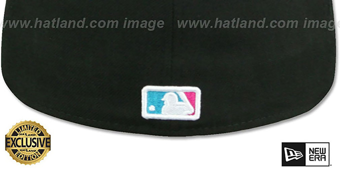 New York Yankees MIAMI VICE Black-Beetroot Fitted Hat