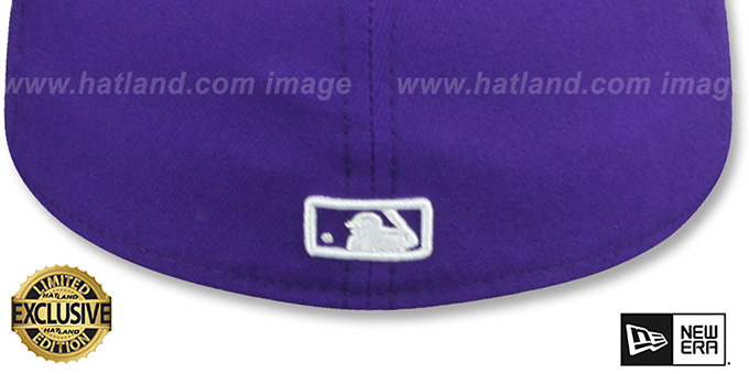 New York Yankees TEAM-BASIC Purple-White Fitted Hat