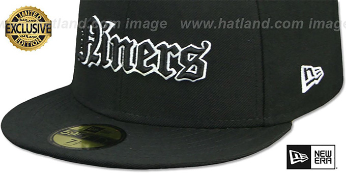 San Francisco 49ers GOTHIC TEAM-BASIC Black Fitted Hat