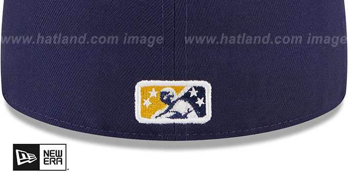 Jersey Shore BlueClaws MILB MARVEL DEFENDERS Navy-Gold Fitted Hat