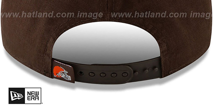 Cleveland Browns RETRO-SCRIPT SNAPBACK Brown Hat by New Era