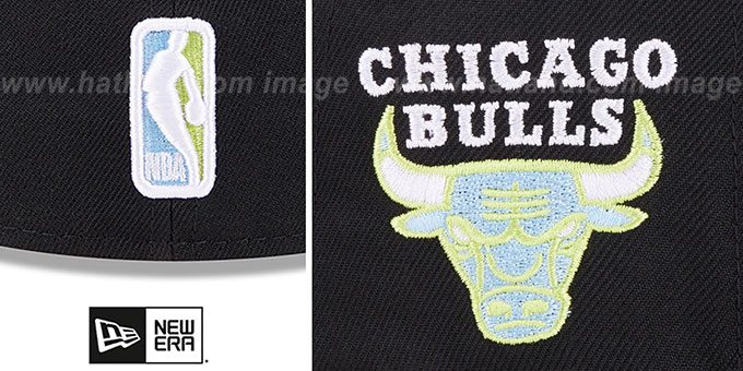 Chicago Bulls COLOR PACK SIDE-PATCH Black Fitted Hat