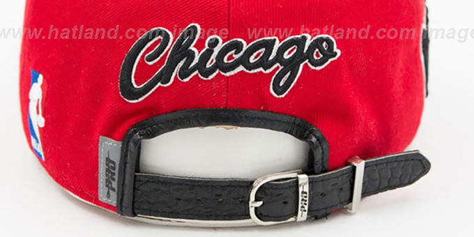 Bulls HWC-BASIC STRAPBACK Red Hat by Pro Standard