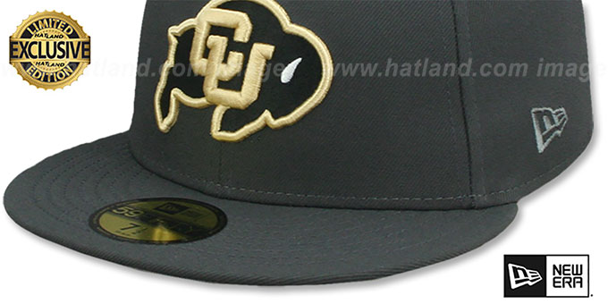 Colorado NCAA BUFFS TEAM-BASIC Charcoal Fitted Hat