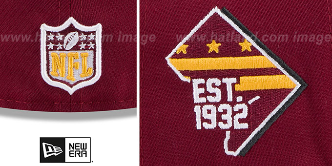 Washington Commanders 2024 NFL DRAFT Burgundy Fitted Hat