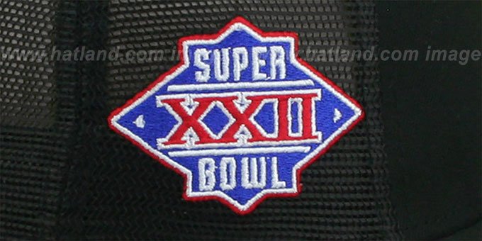 Washington Commanders SB XXII MESH-BACK SIDE-PATCH Black-Black Fi