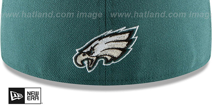 Philadelphia Eagles GOLD STATED METAL-BADGE Green Fitted Hat