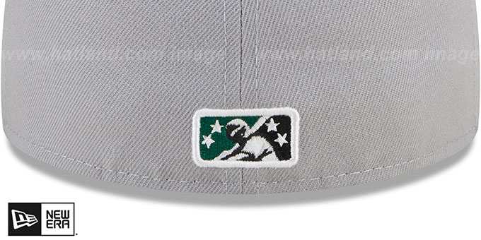 Augusta GreenJackets MILB MARVEL DEFENDERS Grey-Teal Fitted Hat