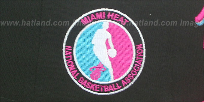 Miami Heat MIAMI VICE SIDE-PATCH Black-Beetroot Fitted Hat