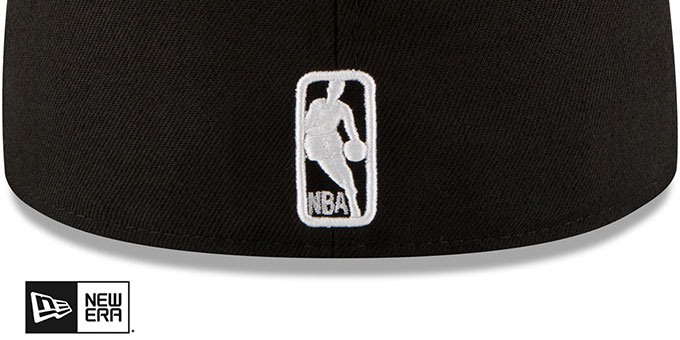 Miami Heat NBA TEAM-BASIC Black-White Fitted Hat by New Era