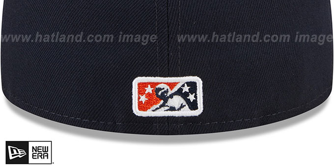 Bowling Green Hot Rods MILB MARVEL DEFENDERS Navy-Orange Fitted H