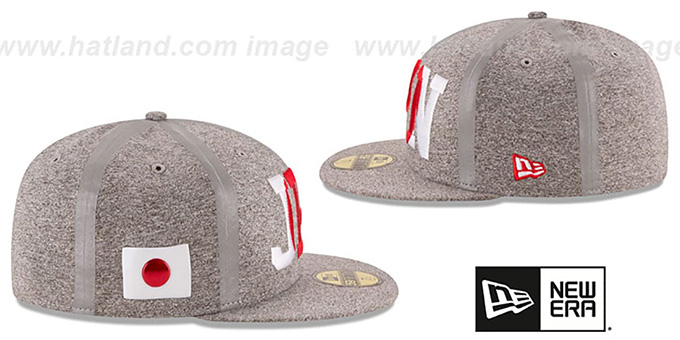 Japan PRIDE FLECT Grey Fitted Hat by New Era