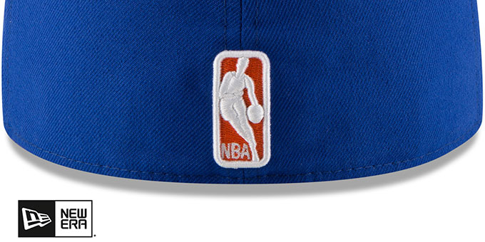 New York Knicks 2T NBA TEAM-BASIC Royal-Orange Fitted Hat