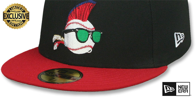 Major League WILD THING Black-Red Fitted Hat by New Era