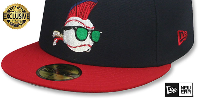 Major League WILD THING Navy-Red Fitted Hat by New Era