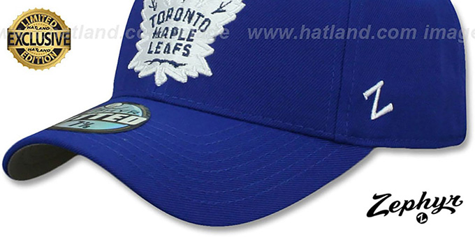 Toronto Maple Leafs SHOOTOUT Royal Fitted Hat by Zephyr