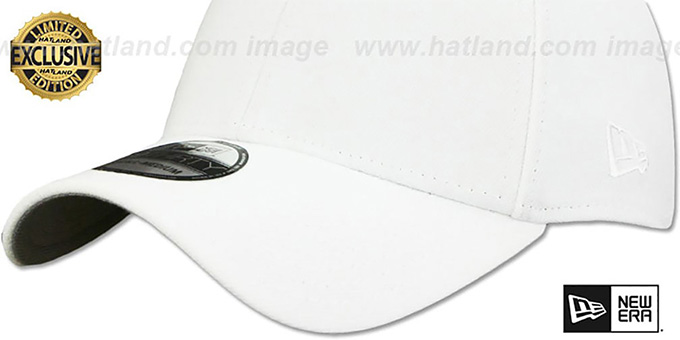 New Era TONAL 39THIRTY-BLANK White Flex Fitted Hat