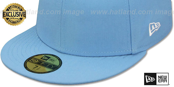 New Era 59FIFTY-BLANK Solid Sky Fitted Hat