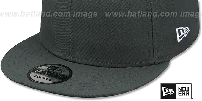 New Era BLANK SNAPBACK Charcoal Grey Hat
